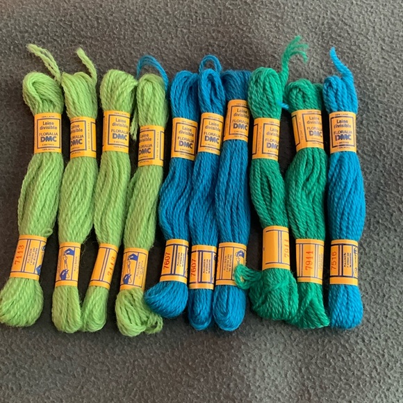 Dmc | Office | New Dmc 0 Wool Pants Pullskein 2 Shades Of Green 2 Blue ...